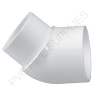 10" Schedule 40 PVC Street 45 Elbow Socket, 423-100