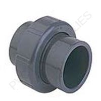 1 1/2" x 50 mm Schedule 80 PVC Transition Union, 8658-050